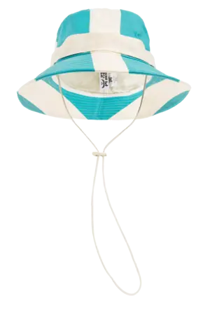 Mcm X Dj Khaled Bucket Hat With Geometric Pattern - Blue