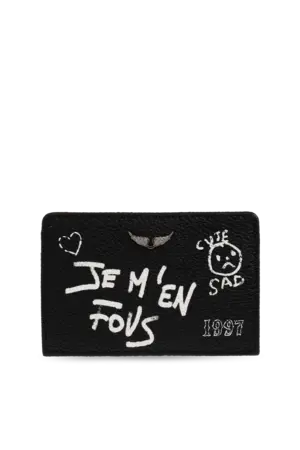 Zadig&Voltaire Card Case For ‘zv Pass Arty Tag - Black