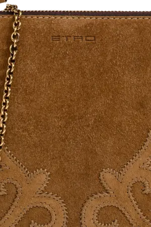 Etro Suede Bag With Logo