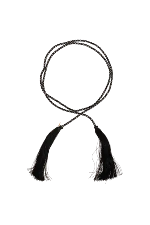 FORTE_FORTE Braided Belt With Shimmering Crystals