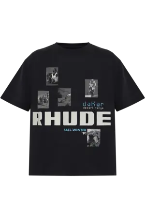 Rhude T-shirt With Logo - Black