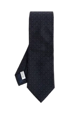 FERRAGAMO Silk Tie - Navy Blue