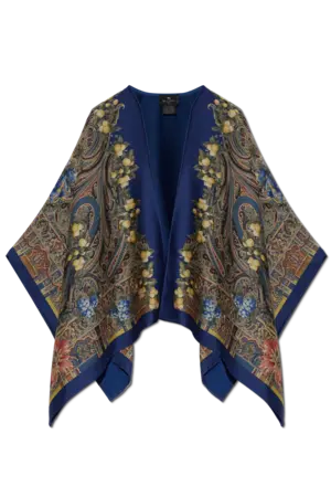 Etro Wool Poncho - Multicolour