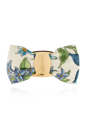FERRAGAMO Hair Clip With Floral Motif - Multicolour