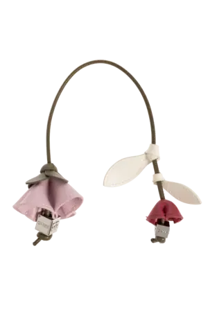 GANNI Bag Charm With Floral Motif - Multicolour