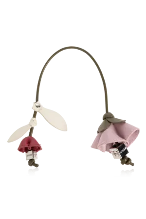 GANNI Floral Motif Bag Charm