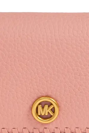 Michael Kors Leather Card Holder With Logo