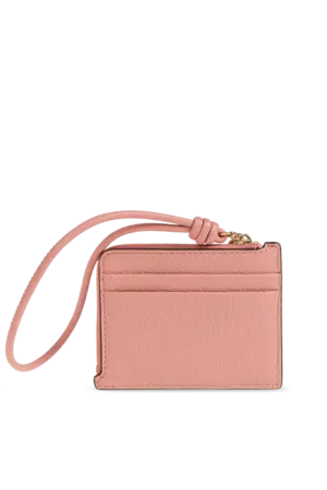 Michael Kors Leather Card Holder With Logo