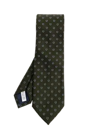 FERRAGAMO Silk Tie - Green