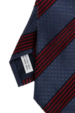 FERRAGAMO Silk Tie - Navy Blue
