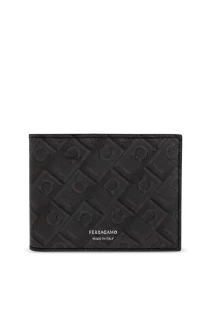 FERRAGAMO Leather Wallet - Grey