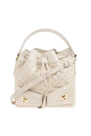 FERRAGAMO Leather "drawstring" Bag - Cream