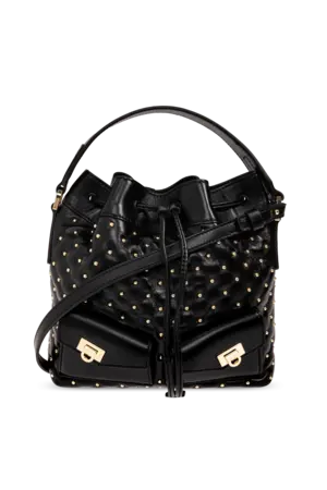 FERRAGAMO Leather Bag `drawstring