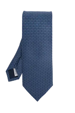 FERRAGAMO Silk Tie - Blue