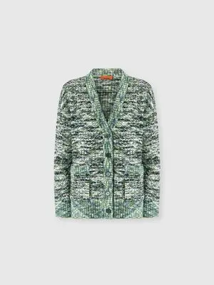 Missoni Oversized Cardigan With Patch Pockets And 3d Construction - Multicoloured