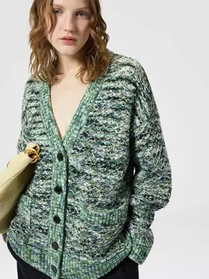 Missoni Oversized Cardigan With Patch Pockets And 3d Construction