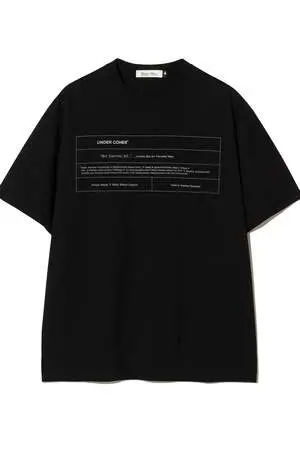 Undercover Classic Cotton Tee For - Black