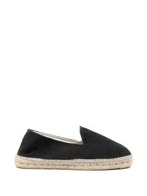 Manebí Cotton Espadrille Flats - Black
