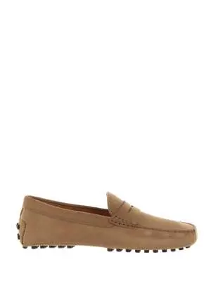 TOD`S Tod's Gommino Suede Loafers - Beige