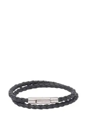 TOD'S Leather Band With Engraved Logo Navy