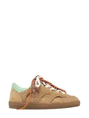 SANTHA Premium Calf Leather Sneakers - Brown