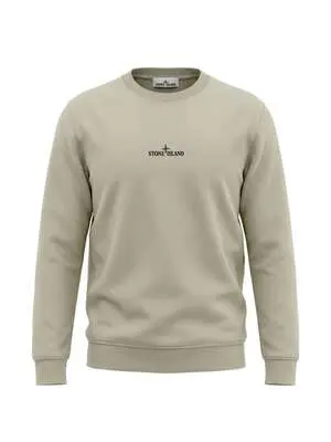 Stone Island Crewneck Sweatshirt With Back Graphic - Verde
