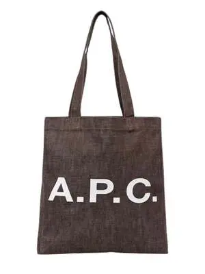 A.p.c. Canvas Tote Mini Handbag - Brown