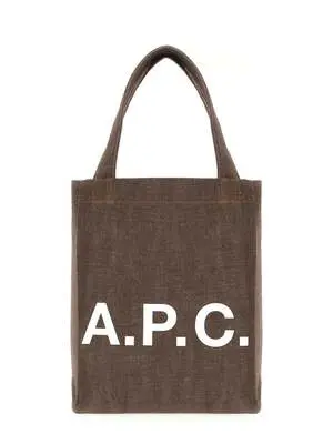 A.p.c. Mini Canvas Tote Bag For - Brown