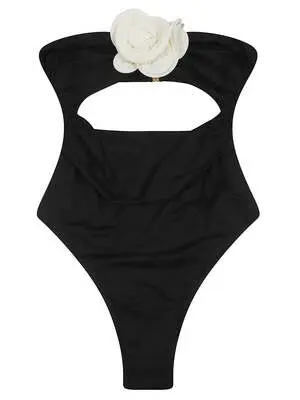 LA REVECHE Chic Minidrape Dress For - Black