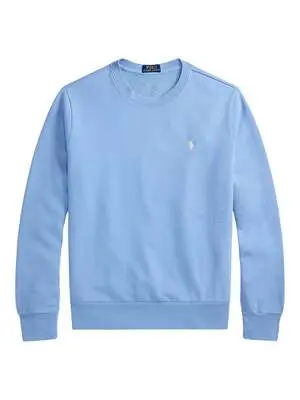 Ralph Lauren Crew Neck Lightweight Cotton Sweater - Light Blue