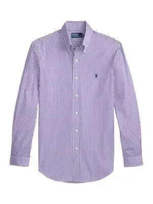 Ralph Lauren Ralph Lauren Men's Striped Button-Down Dress Shirt Violet
