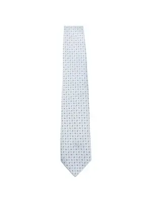 LUIGI BORRELLI BORRELLI Patterned Neck Tie Light Blue