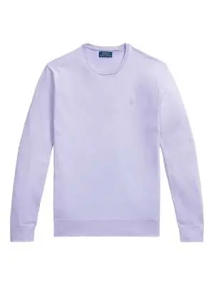 Ralph Lauren RALPH LAUREN Premium Cotton Crew Neck Sweater Lilac