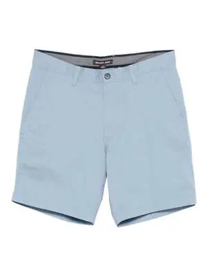Michael Kors Relaxed Fit Cotton Blend Shorts - Light Blue