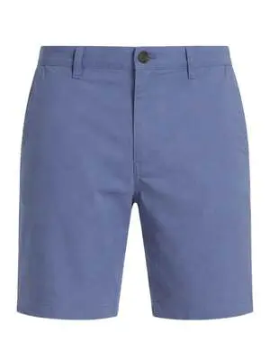 Michael Kors Relaxed Fit Cotton Blend Shorts - Navy