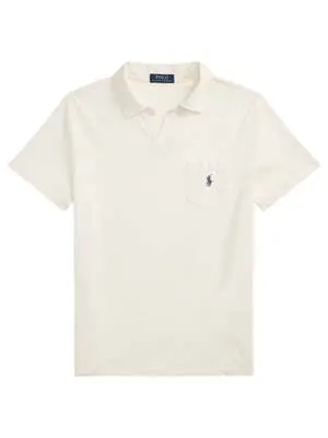 Ralph Lauren Elegant Cotton-linen Blend T-shirt For - White