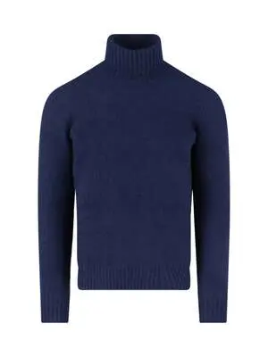 DRUMOHR Wool Turtleneck Sweater - Blue