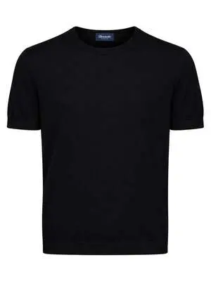 DRUMOHR Classic Round Neck Short Sleeve Sweater