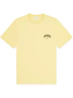 LES DEUX Graphic Crewneck T-shirt - Yellow