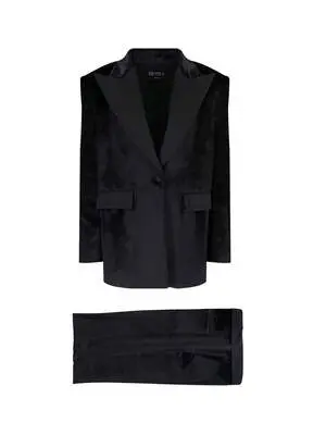 DONDUP Velvet And Satin Blazer