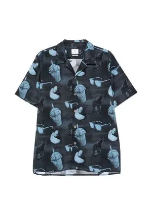 Paul Smith Paul Smith Classic Organic Cotton Shirt For Men Navy