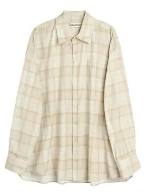 Our Legacy Stella Check Print Cotton Shirt