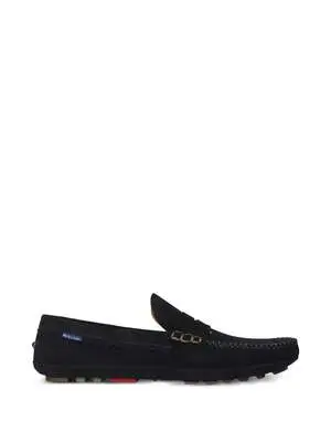 Paul Smith Classic Leather Flat Shoes For - Navy
