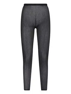 DONDUP Textured Trousers With Metallic Detail - Black