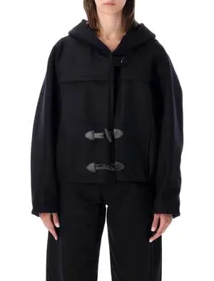 Isabel Marant Étoile ISABEL MARANT Trixie Quilted Hooded Toggle Wool-Cashmere Jacket Blu