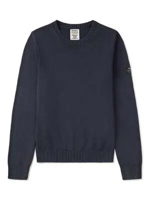 ECOALF Recycled Cotton Blend Sweater For Him - Navy