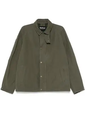 Barbour Stylish Front Press-stud And Zip Fastening Coat For P26 - Green