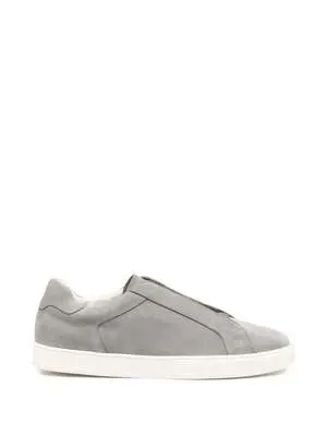 DOUCAL'S Premium Leather Sneakers - Grey