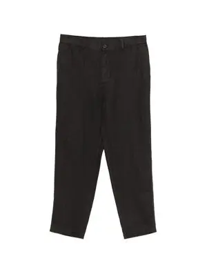 ECOALF Elasticated Waistband Trousers With Button Fastening And Back Pocket - Black