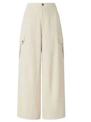 PINKO PINKO Cotton Twill Wide-Leg Cargo Trousers